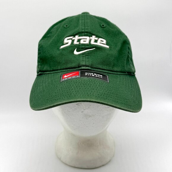 Nike | Accessories | Vtg Michigan State University Nike Team Strapback ...